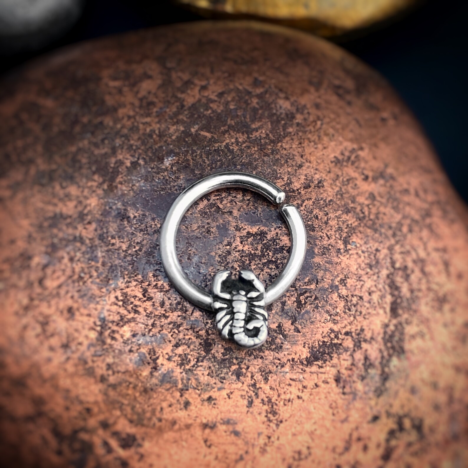 Scorpion Septum Scorpion Septum Hoop Scorpion Septum Ring | Etsy