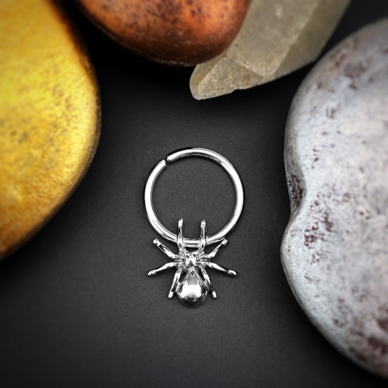 Spider Septum Septum Hoop Septum Ring Goth Punk Septum | Etsy