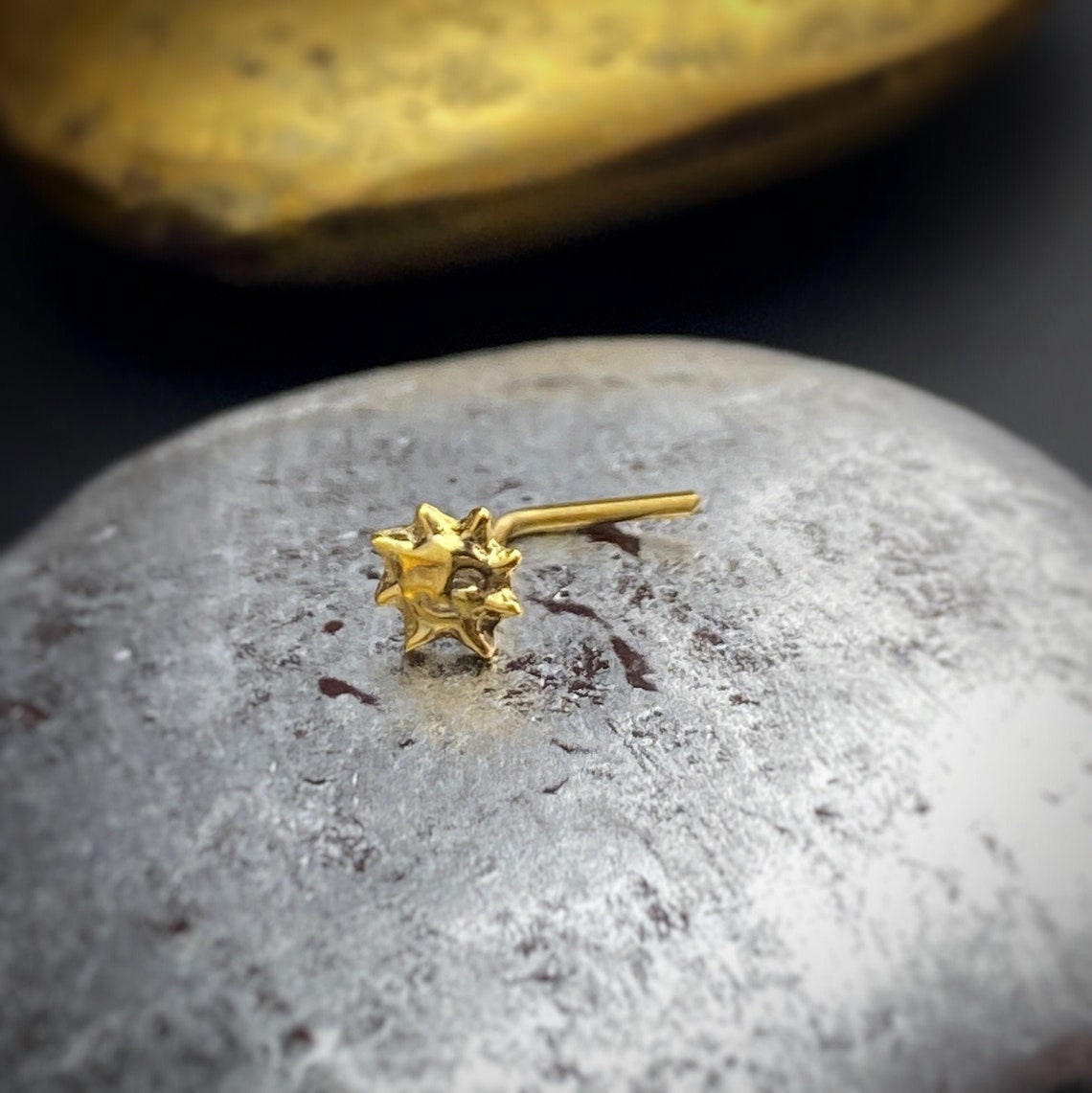 Sun Nose Ring Nose Bone Custom Nose Stud Sun Nose Stud | Etsy