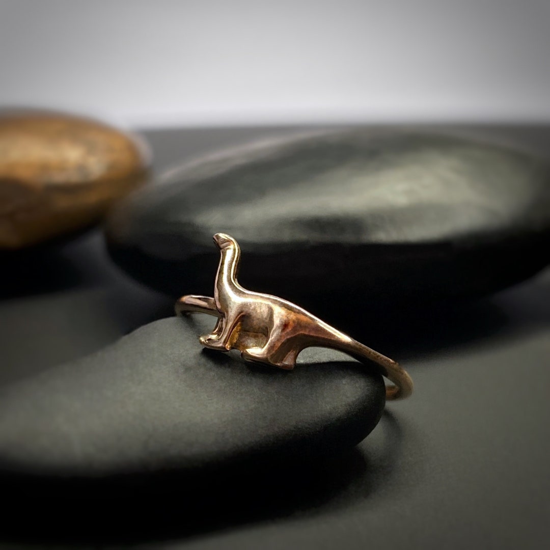 Sterling Silver Brontosaurus Ring, Dinosaur Jewelry - Etsy