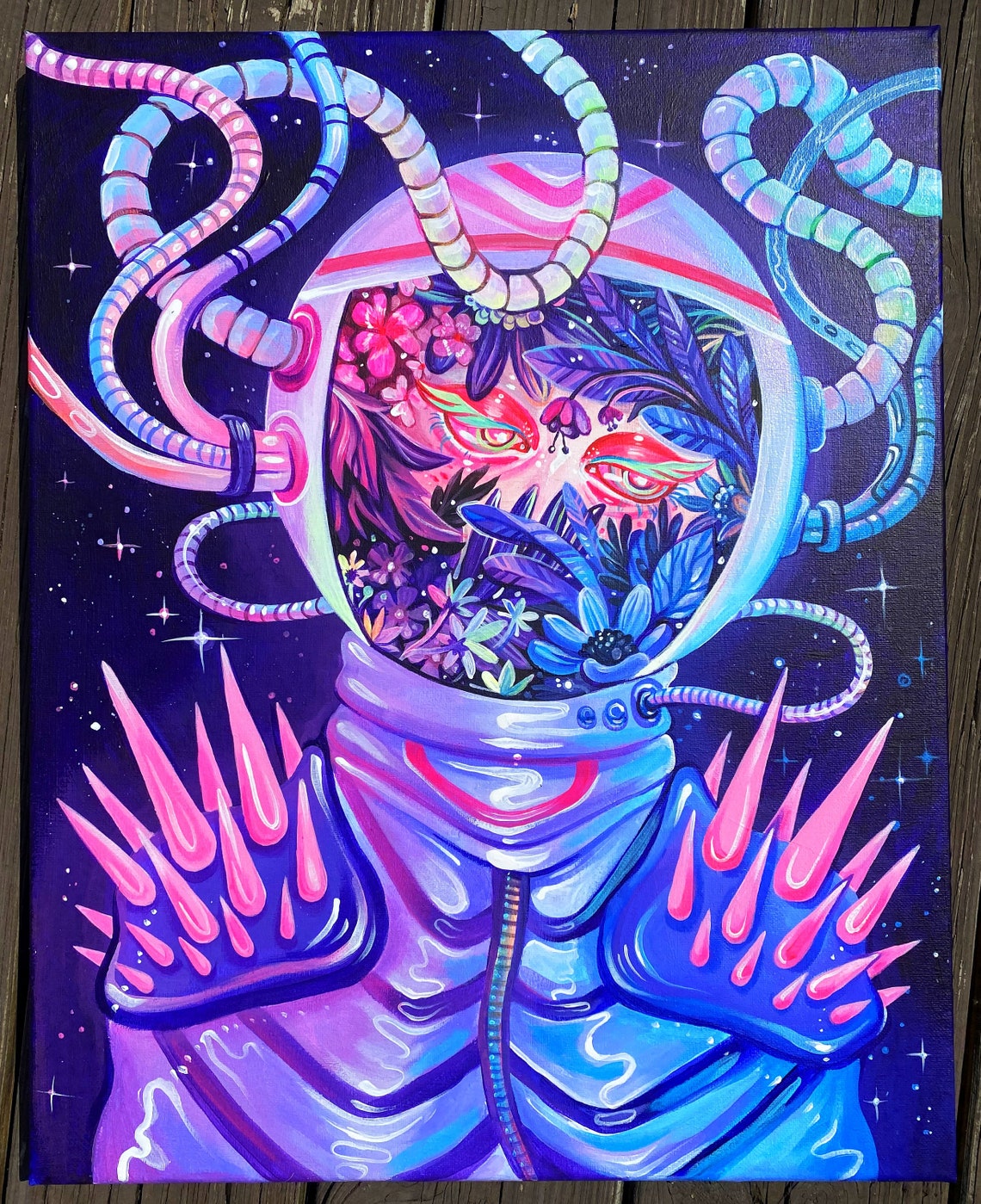 Oxygen Acrylic Painting - Etsy