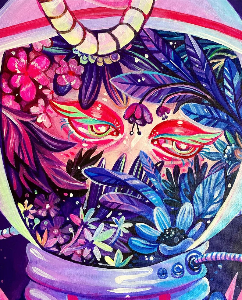 Oxygen Acrylic Painting - Etsy