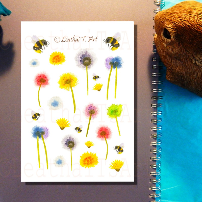 Dandelion Stickers - Etsy