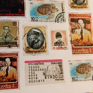 Thai Stickers Thai Postal Stamp Stickers Asian Stickers Vintage ...