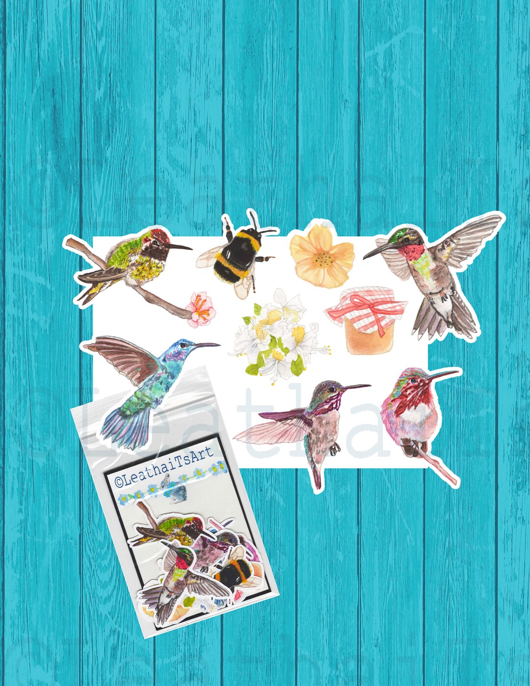 Hummingbird Sticker Pack Sticker Pack Weatherproof Water Resistant ...