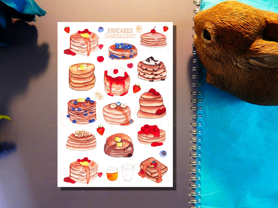 Pancake Stickers Pancake Breakfast Stickers Pancakes Stickers Pancakes ...