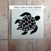 Sea Turtle Vinyl Decal Sticker for hydro flask for yeti | Etsy