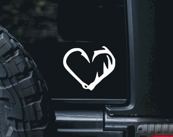Deer Heart Decal - Etsy