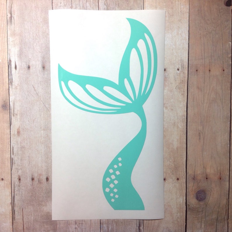 Mermaid Tail Vinyl Decal Sticker Many Sizes and Colors for - Etsy
