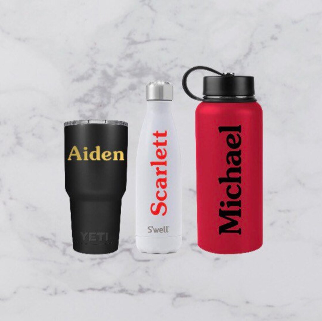 DECAL Custom Name Vinyl Decal Sticker Aiden Font, Free Shipping, Name ...