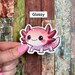 Cute Axolotl Sticker Peel and Stick Holographic, Sparkle or Glossy ...
