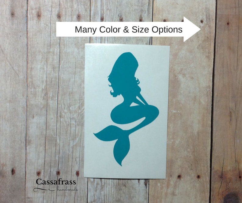 Mermaid Vinyl Decal Sticker mermaid decal for car mermaid | Etsy