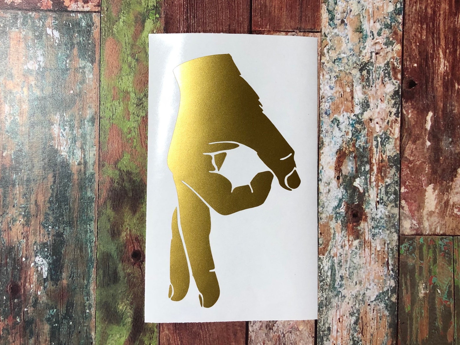 Hand Circle Game Vinyl Decal Sticker Made You Look Gotcha - Etsy