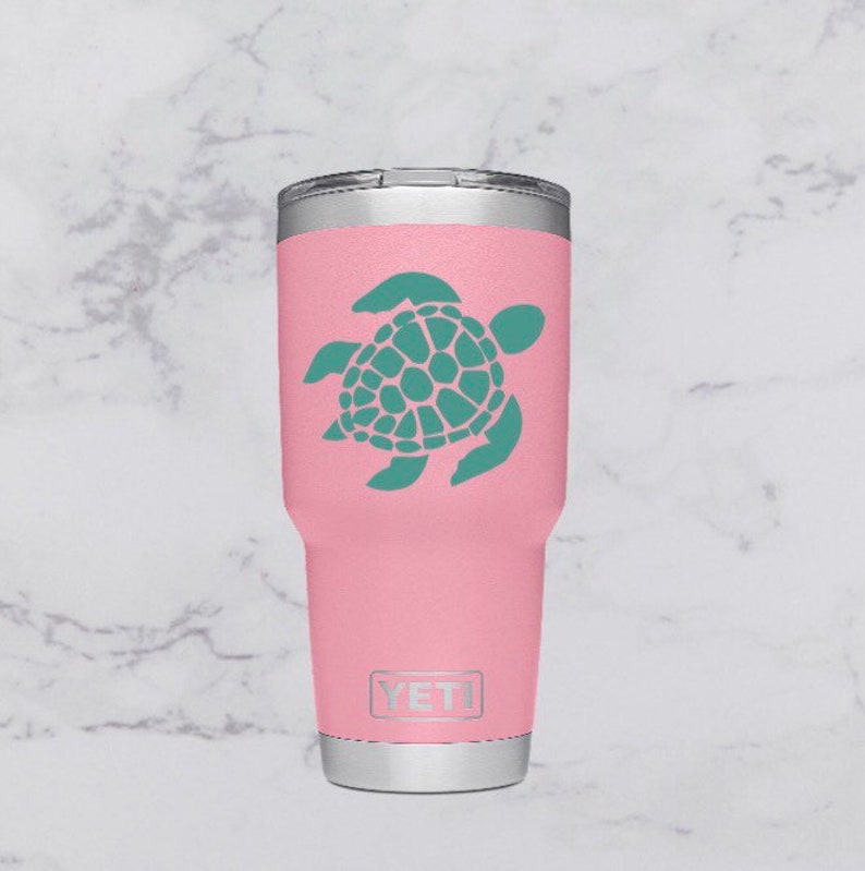 Sea Turtle Vinyl Decal Sticker for Hydro Flask for Yeti | Etsy