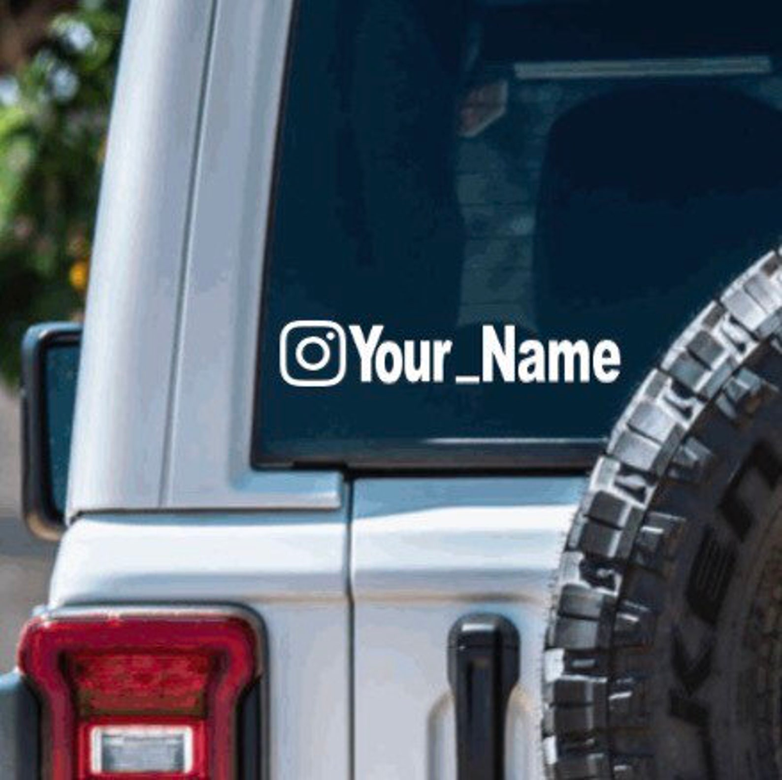 Custom Instagram Name Vinyl Decal Sticker Many Colors and - Etsy