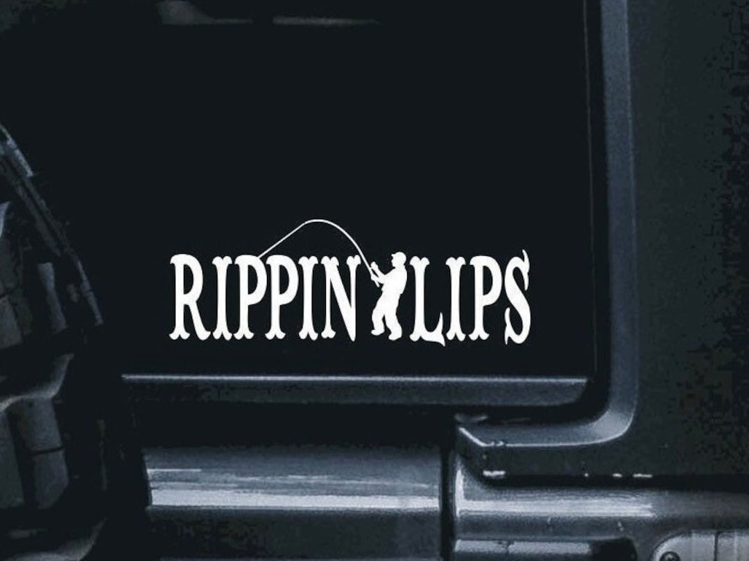 Rippin Lips Vinyl Decal Sticker Many Sizes and Colors, Fishing Decal ...