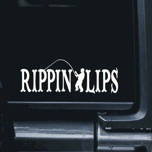 Rippin Lips Fishing Sticker - Etsy