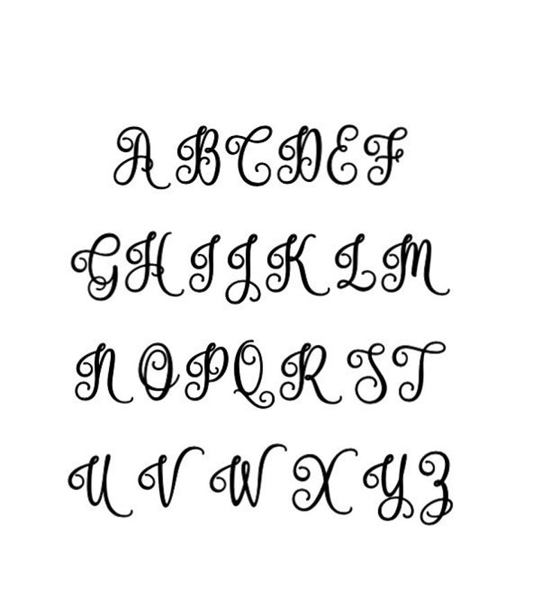 Name in Cursive Script Vinyl Decal Sticker Free Shipping | Etsy