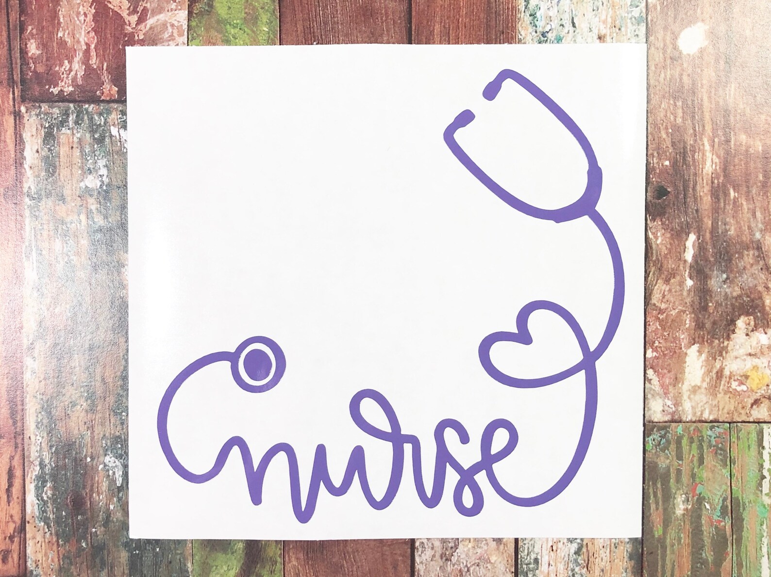 Nurse Stethoscope Vinyl Car Decal Sticker Laptop Phone - Etsy