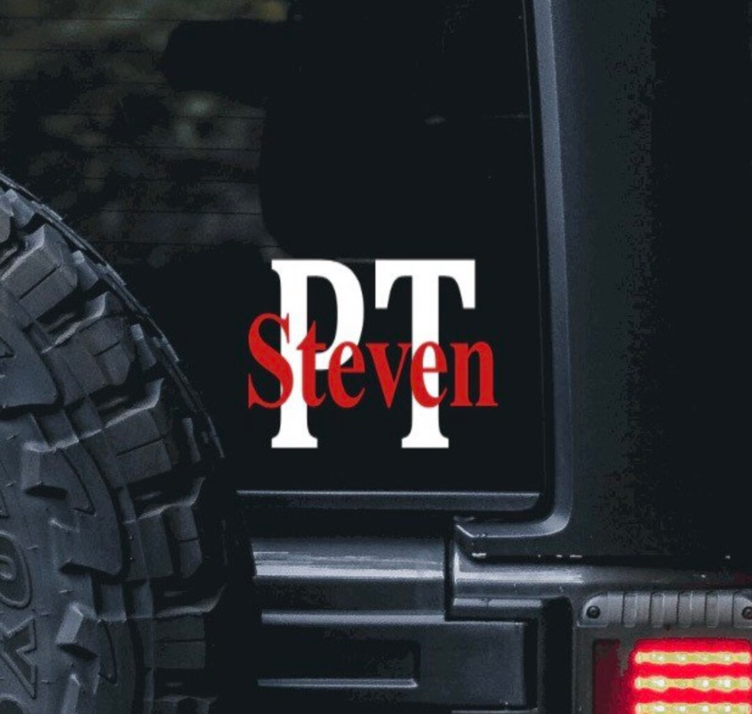 Personalized PT Name Vinyl Decal Sticker Custom Physical Therapist ...
