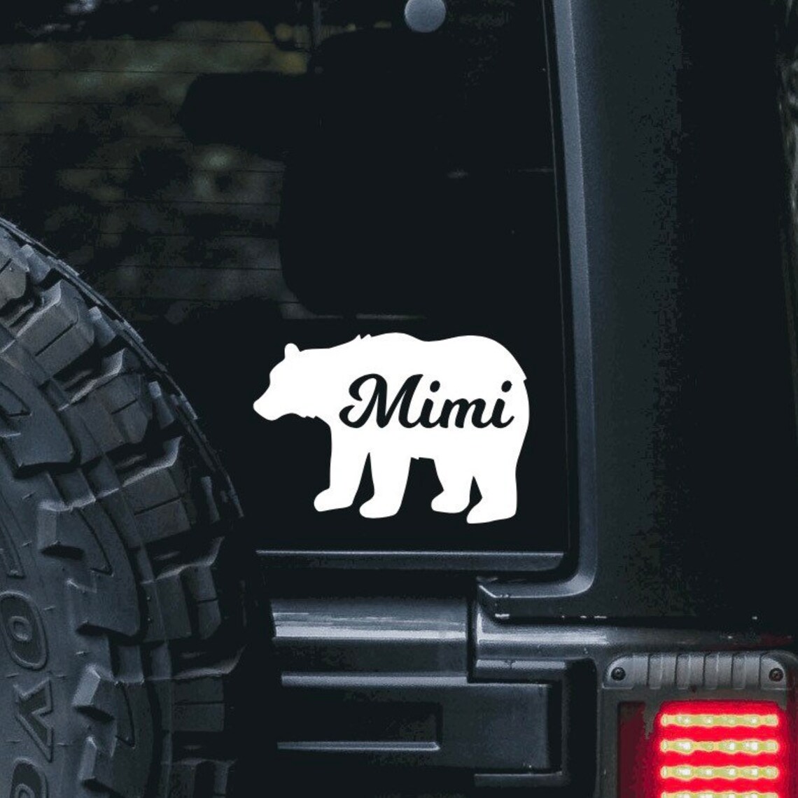 Mimi Bear Vinyl Decal Sticker Free Shipping Mimi Bear Decal - Etsy