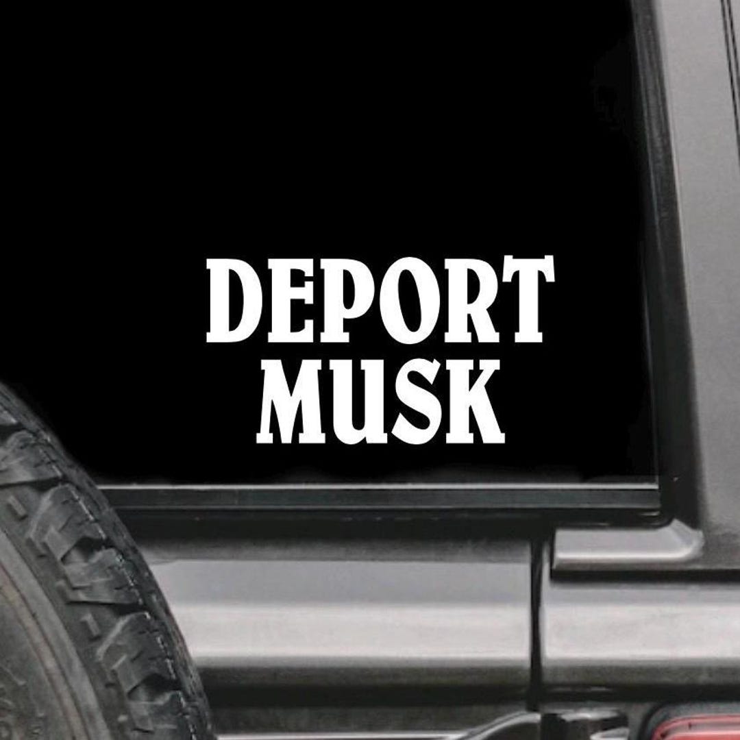DEPORT MUSK Vinyl Decal | Car Decal, Window, Bumper Sticker, Tumbler ...