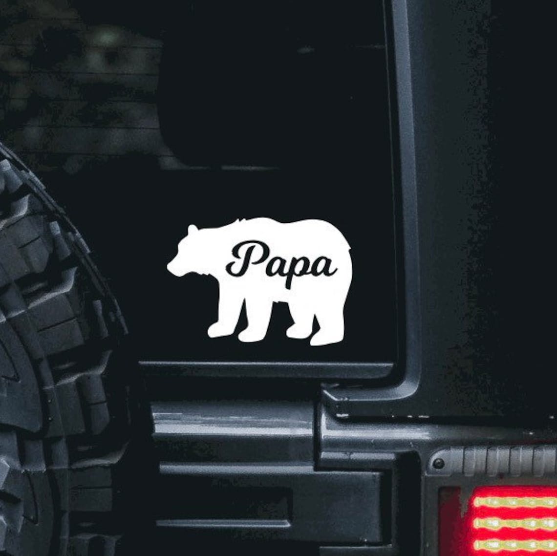 Papa Bear Vinyl Decal Sticker Papa Bear Decal for - Etsy