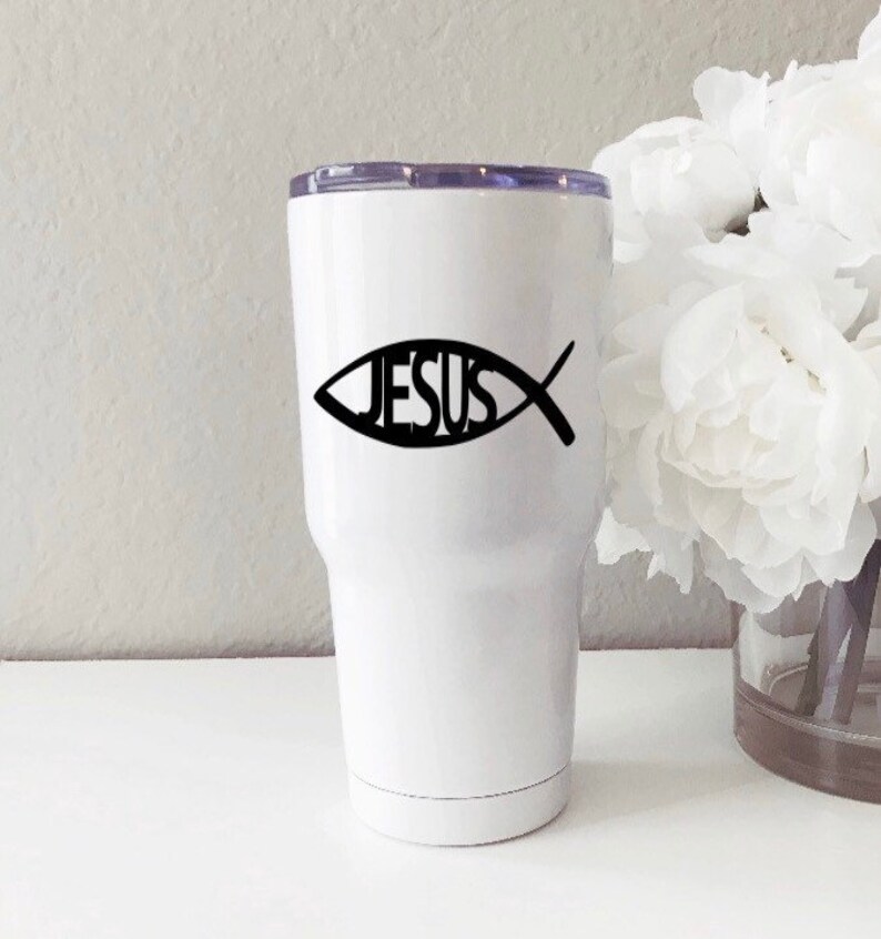 Jesus Fish Vinyl Decal Sticker Free Shipping Jesus Fish Car - Etsy