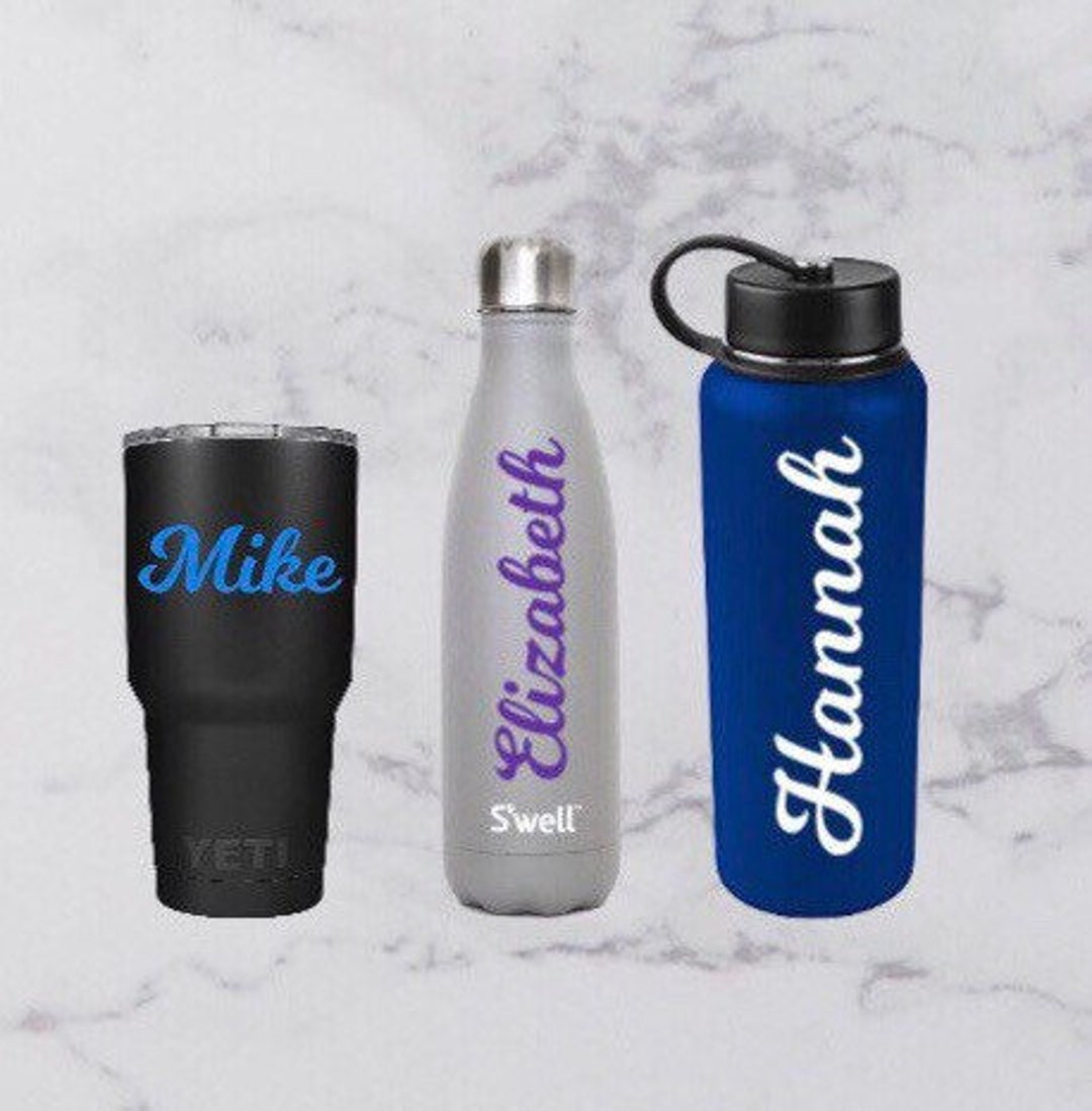 DECAL Name in Cursive Script Vinyl Decal Sticker Milkshake Font, Name ...