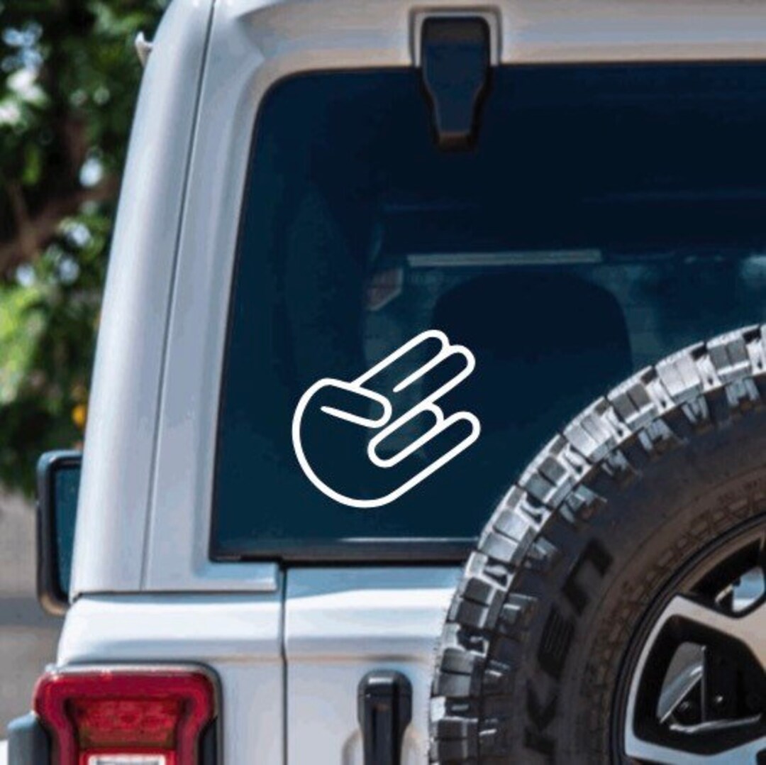 Shocker Hand Vinyl Decal Sticker for Car, Window, Windshield, Bumper ...