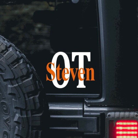 Personalized OT Name Vinyl Decal Sticker Custom Occupational | Etsy