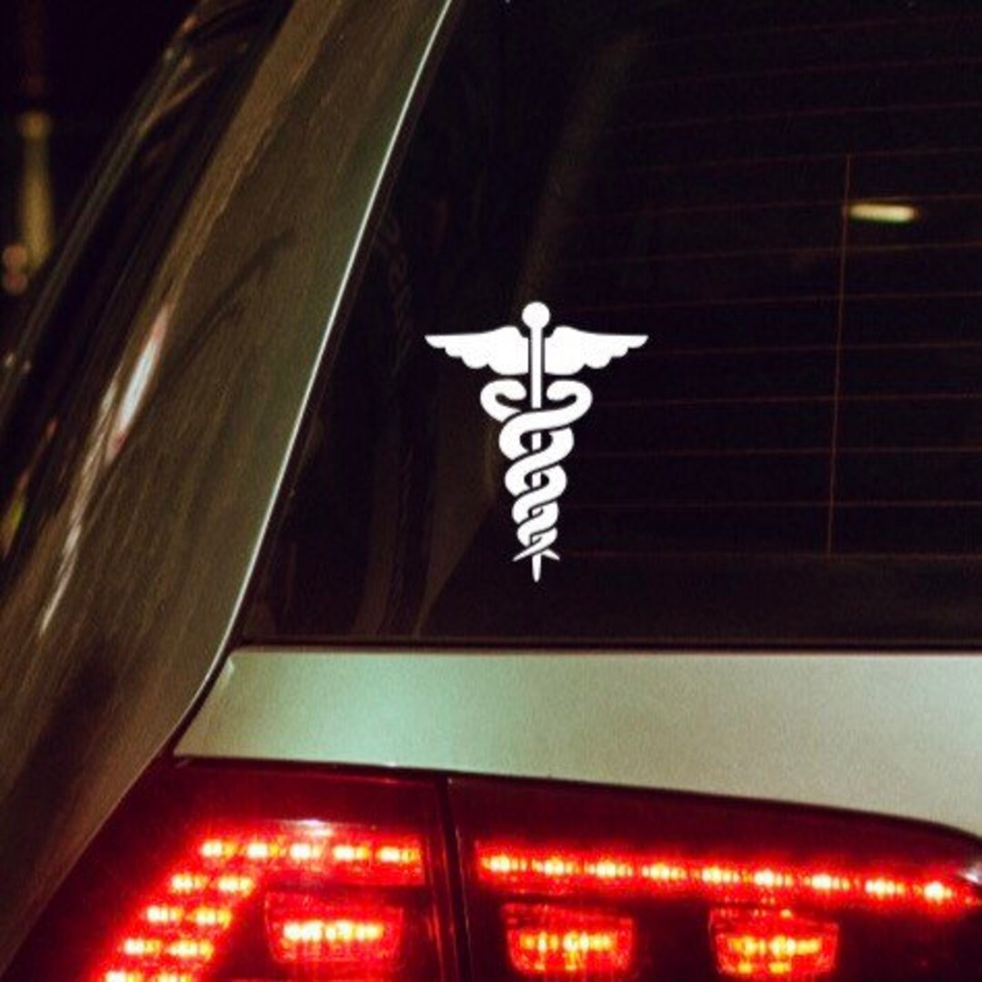 Caduceus Vinyl Decal Sticker | Custom Nurse Practitioner Caduceus Decal ...