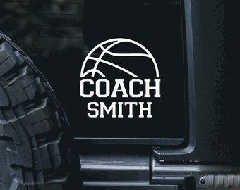 Basketball Coach Sticker - Etsy