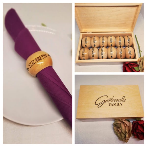 Personalized Napkin Rings - Etsy