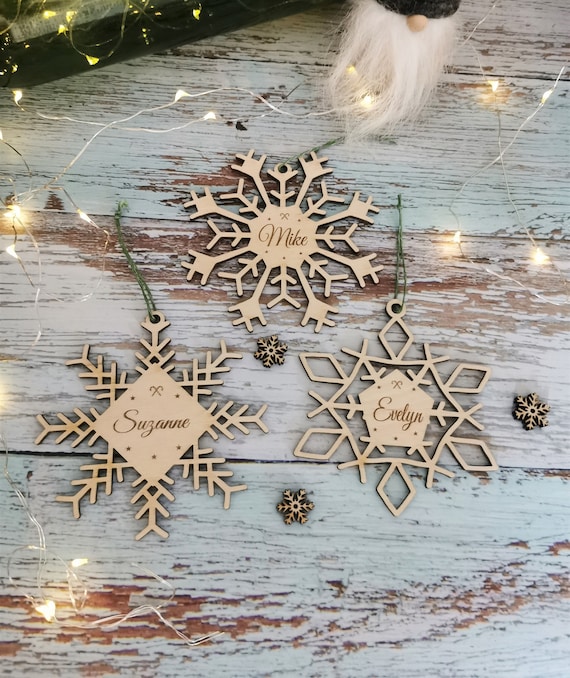 Personalized Wooden Christmas Decorations Christmas | Etsy