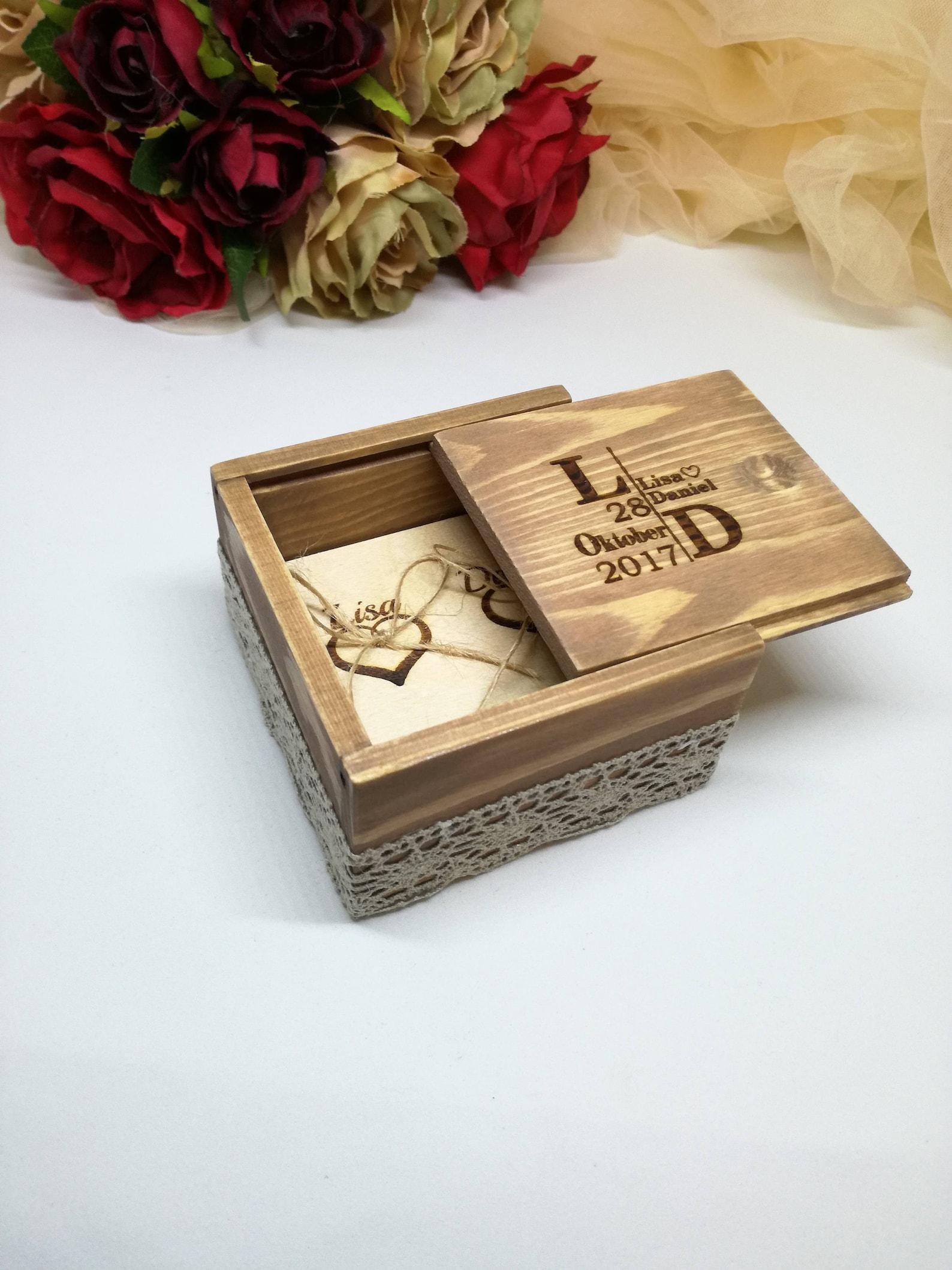 Wedding Ring Box Ring Bearer Box Ring Holder | Etsy