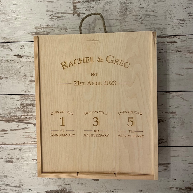 Custom Wine Box - Etsy