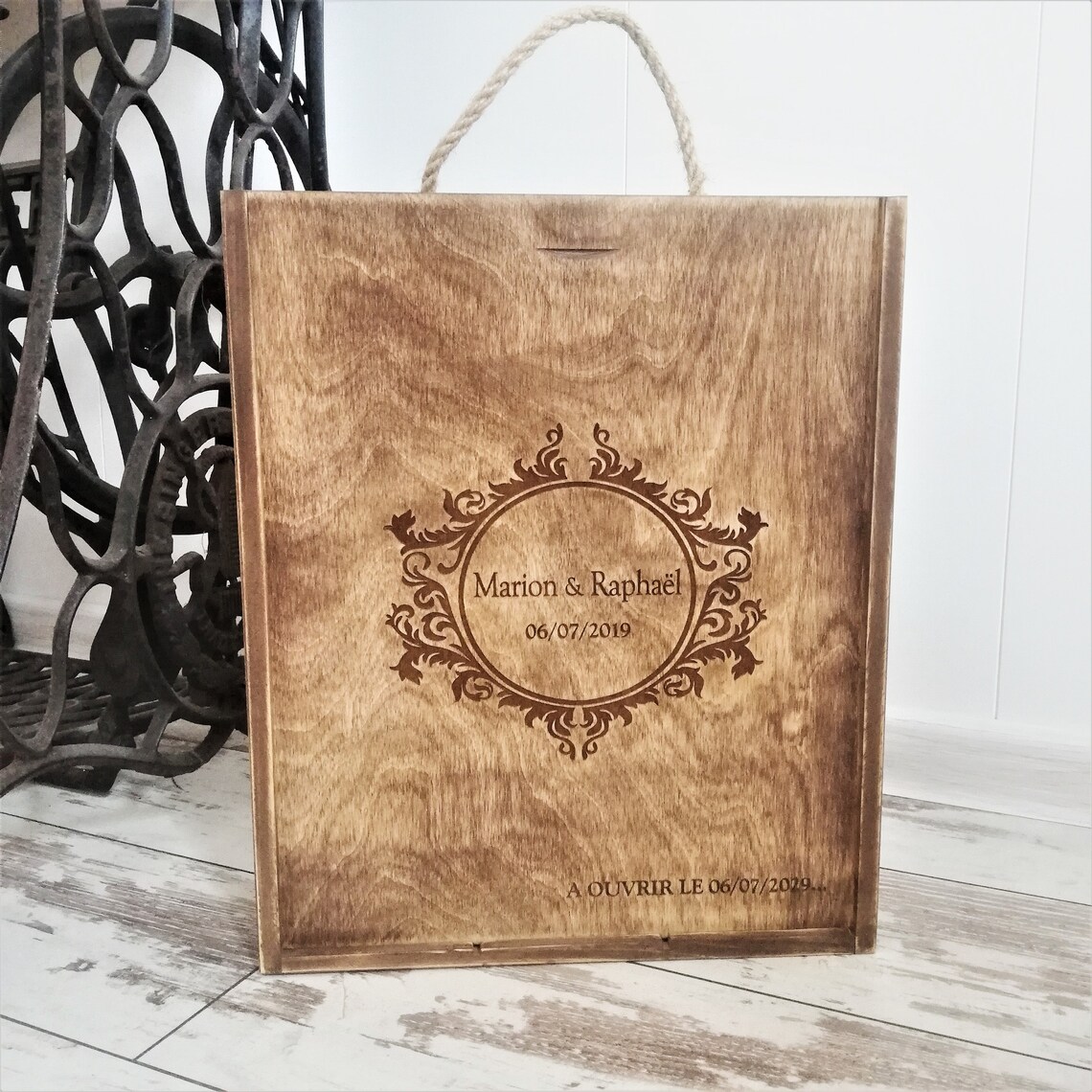 Personalized Wooden Wine Box 3 Bottle/ Wedding Gift / - Etsy