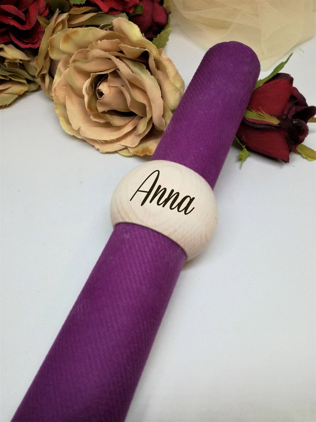 Personalized Wooden Napkin Rings /set of 6 Pieces / Kitchen Accessories ...