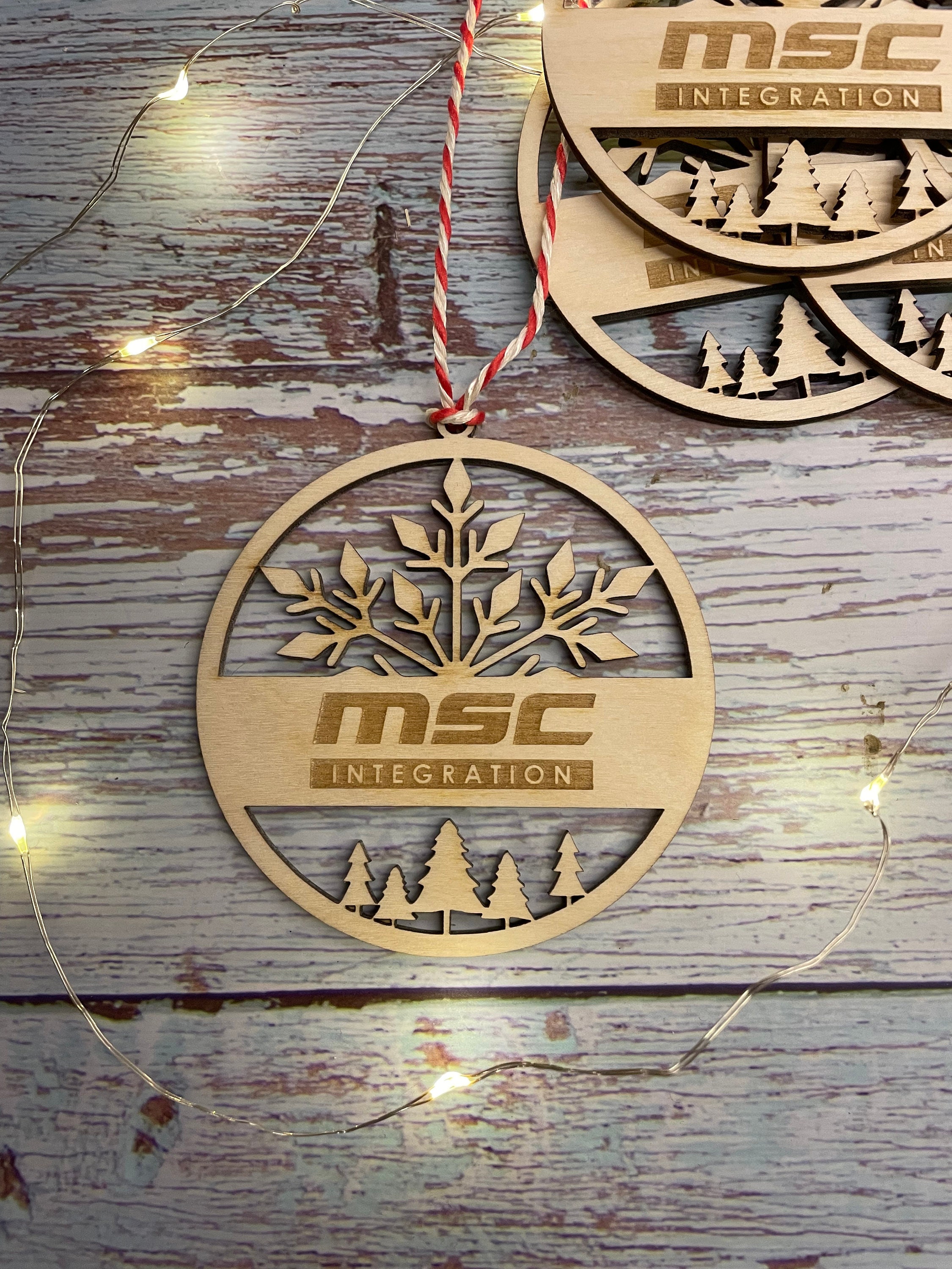 Custom Corporate Ornament, Company Logo Christmas Baubles, Gift Tag ...