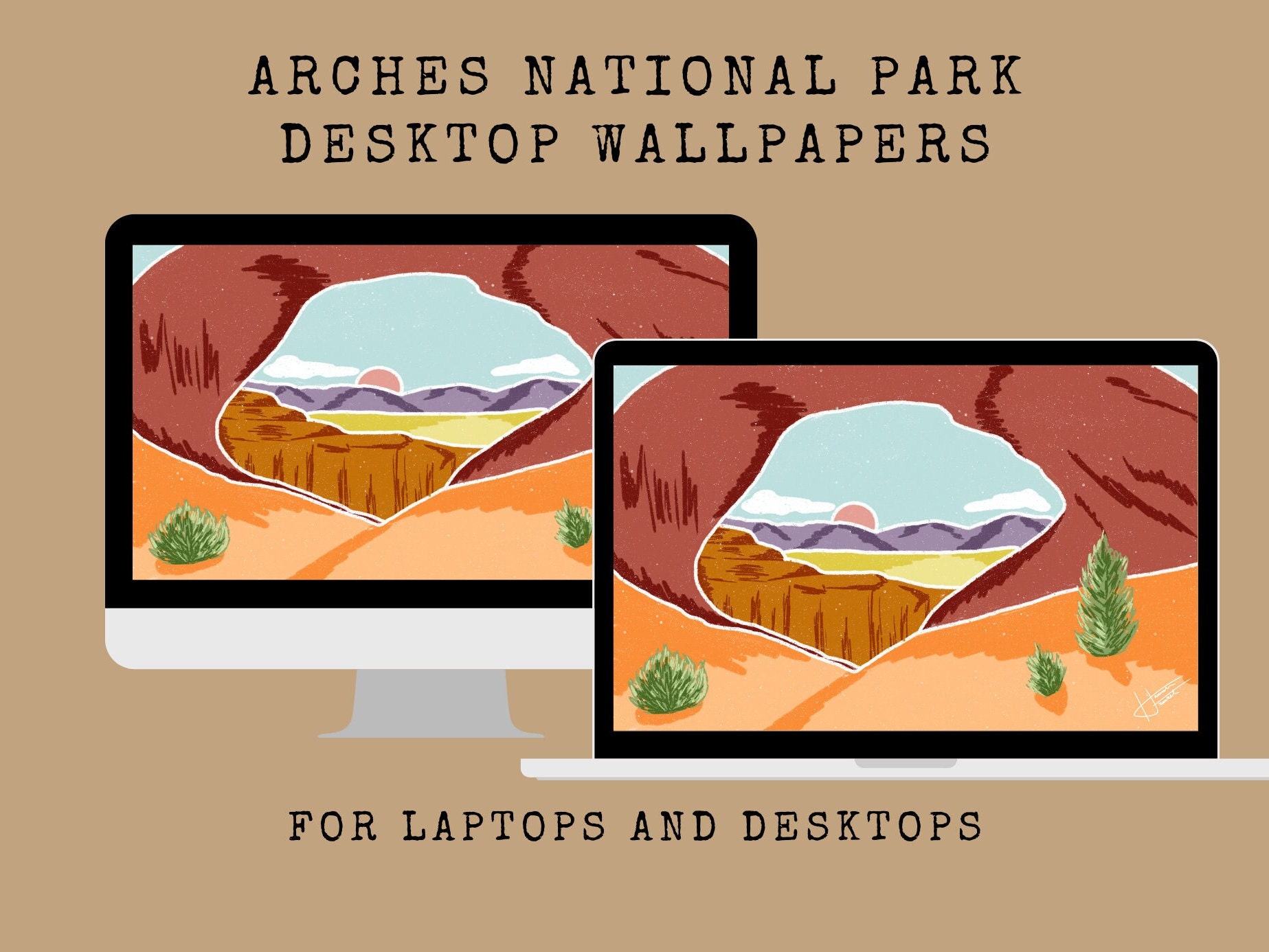 National Park Themed Desktop and Laptop Wallpaper - Arches National ...