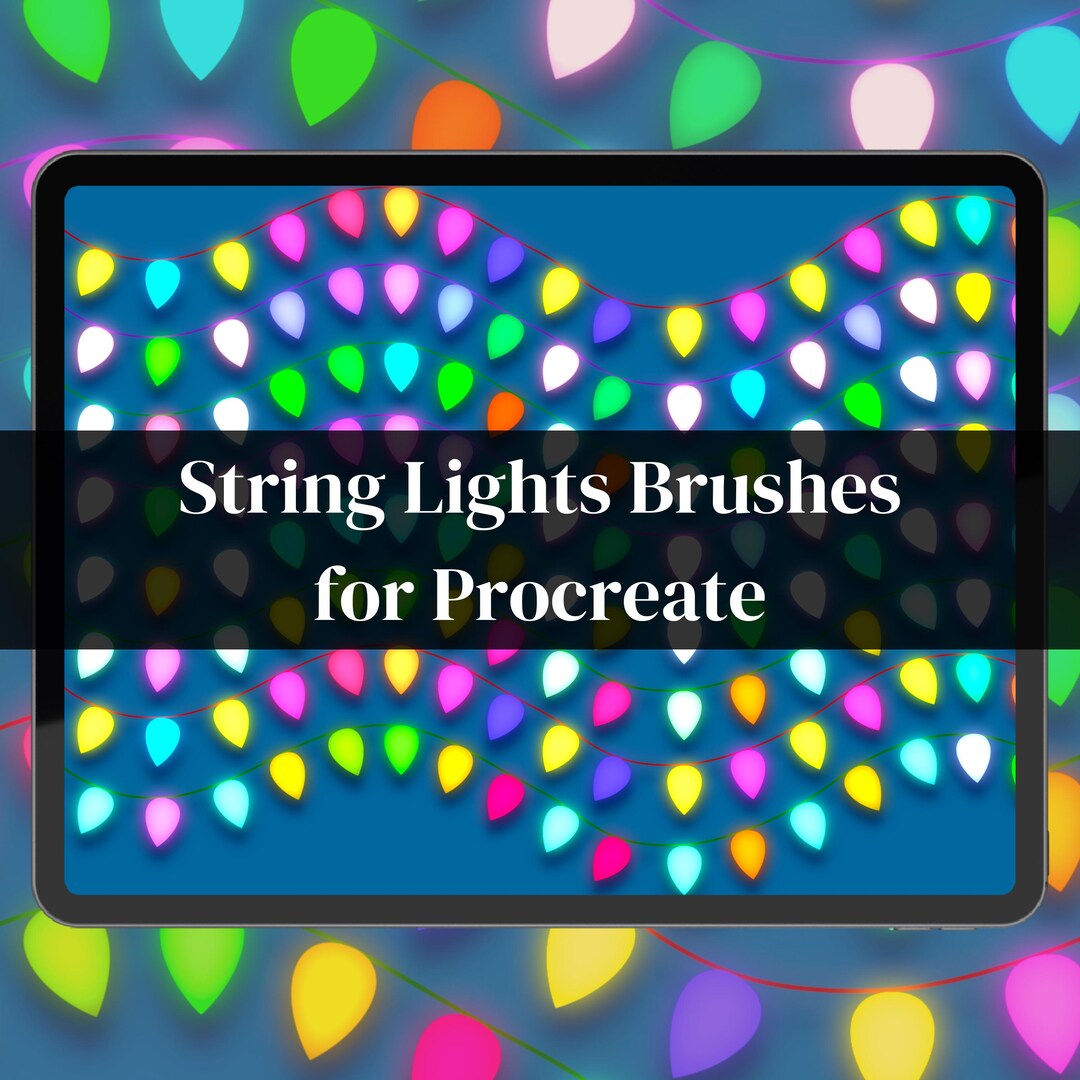 String Light Brushes for Procreate Digital Art Brush Light Brush Set ...