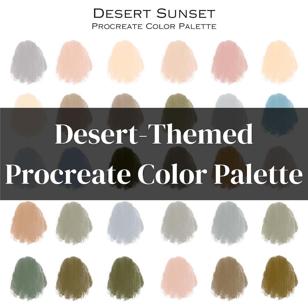Desert Sunset Color Palette for Procreate - Etsy