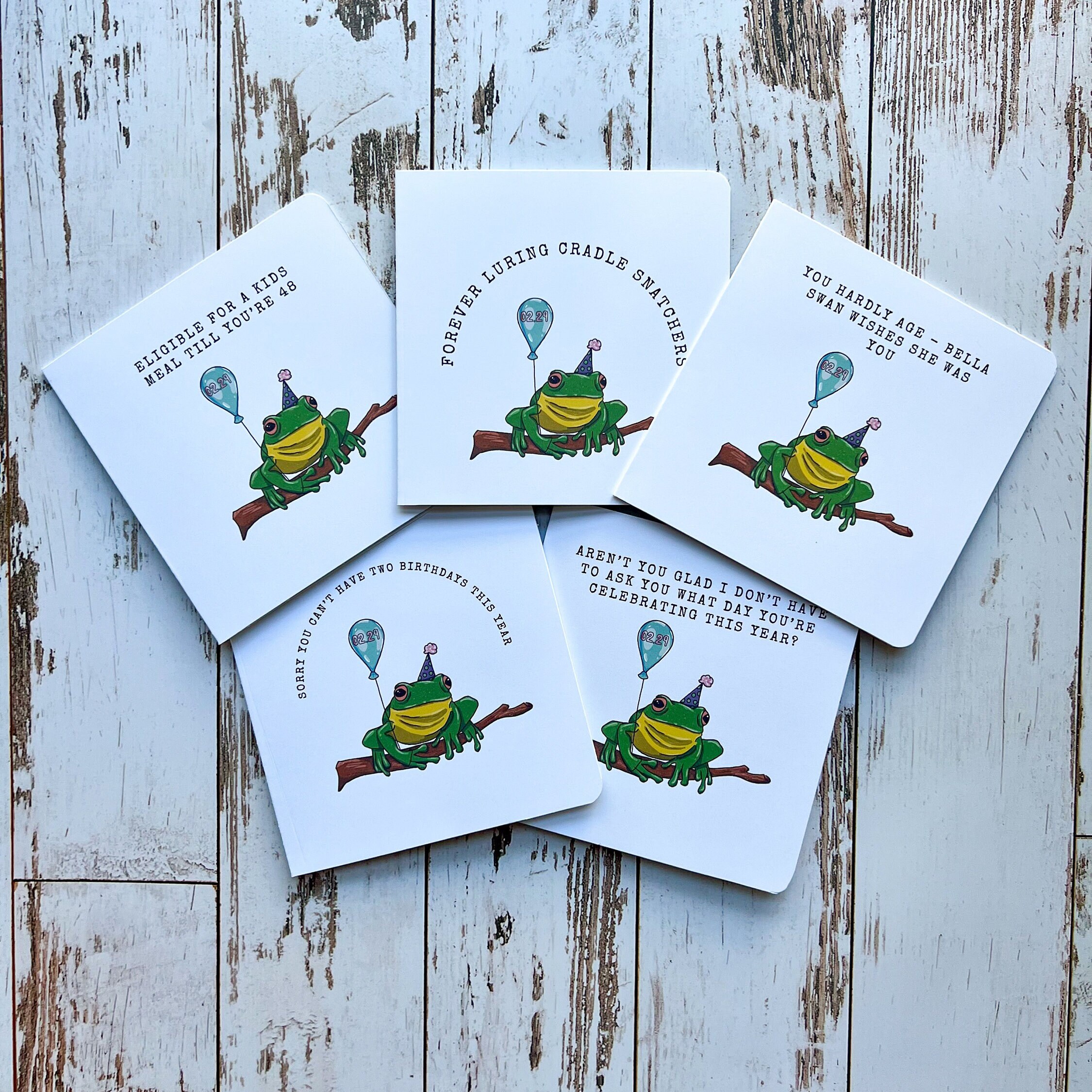 Unique Leap Year Birthday Cards, 5 Designs - Etsy