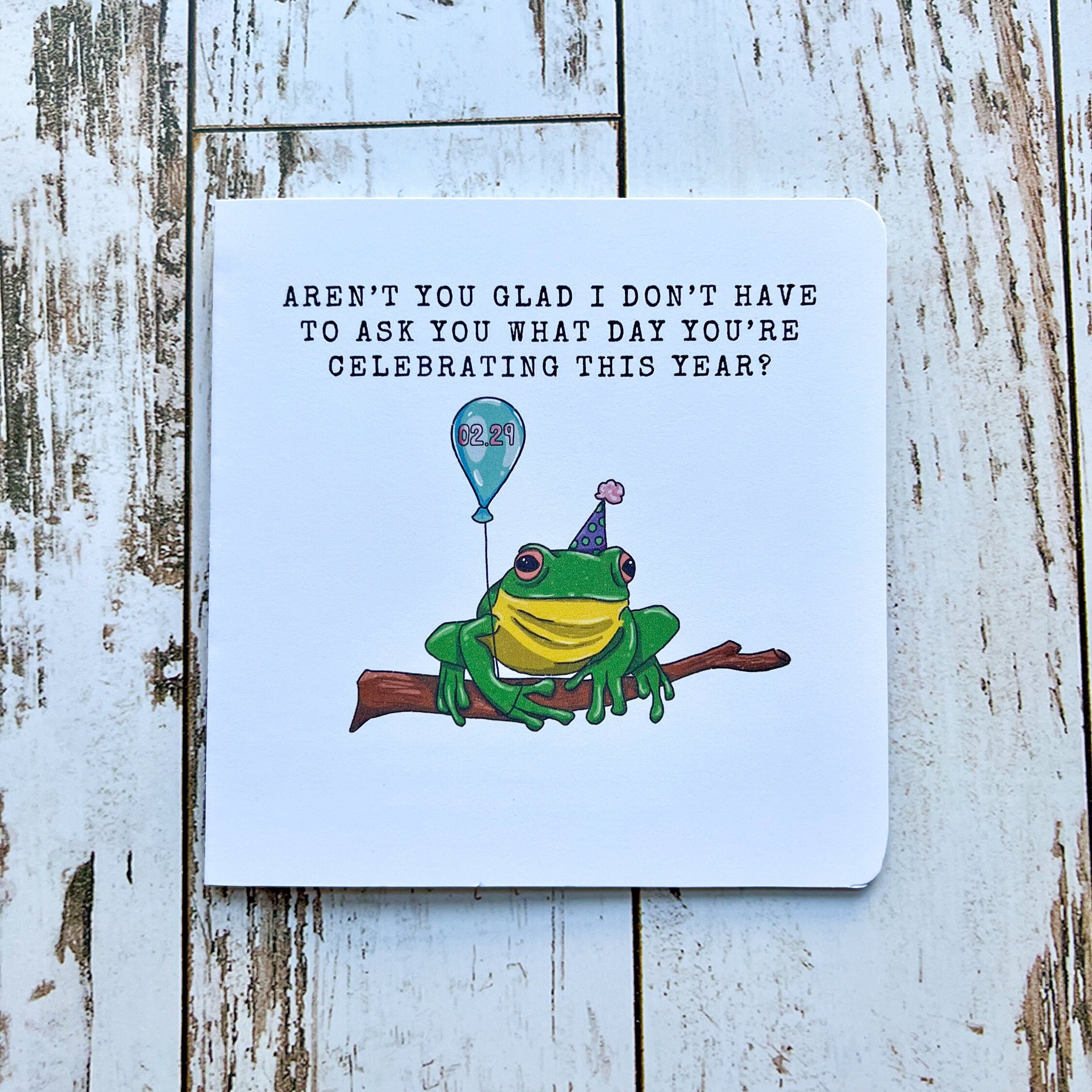 Unique Leap Year Birthday Cards, 5 Designs - Etsy