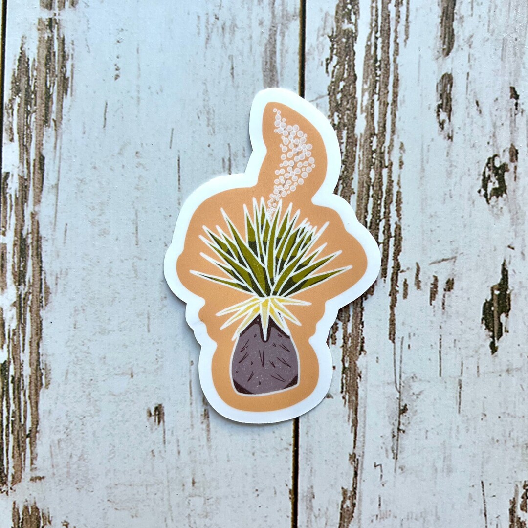 Matte Sticker, Desert Plants, Yucca - Etsy