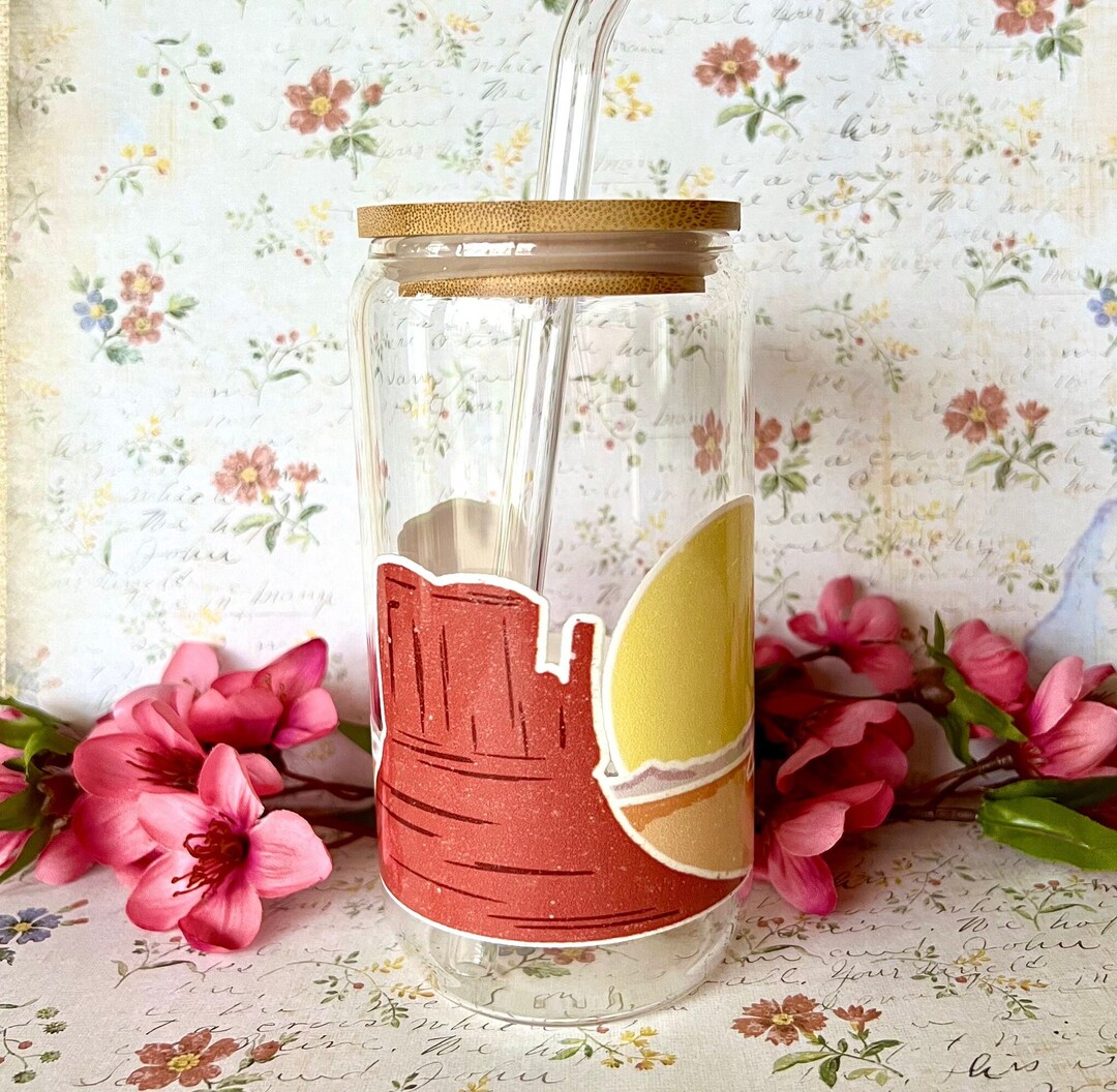 National Park Themed Glass Coffee Cup, 16 Oz, Monument Valley - Etsy