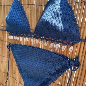 Seashell Bikini Set Crochet Swimwear Bikini Set Crochet | Etsy