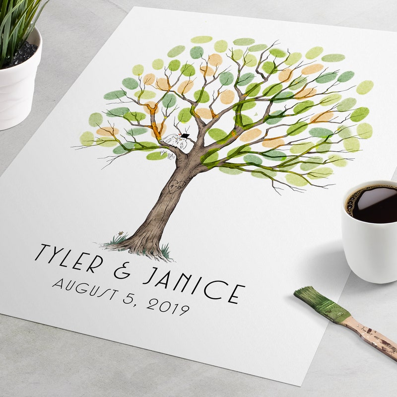 Finger Print Tree - Etsy