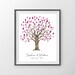 Guest Book Tree Chic Oak Guestbook Tree Print is a Beautiful - Etsy